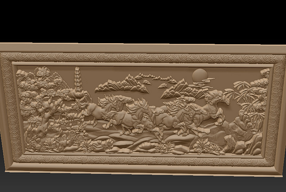 Horse relief for CNC - V01