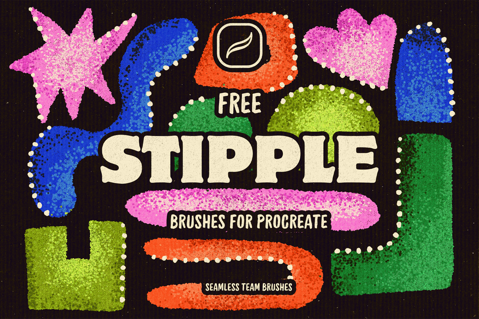 FREE Stippling Brushes Procreate Brushes