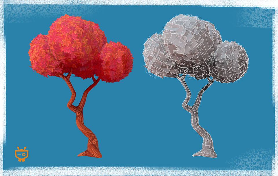 GameReady Stylized tree PBR - autumn