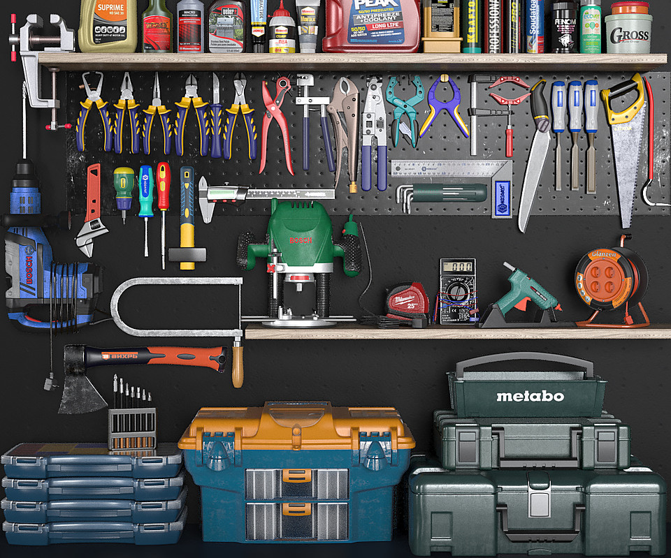 Garage tools set 3