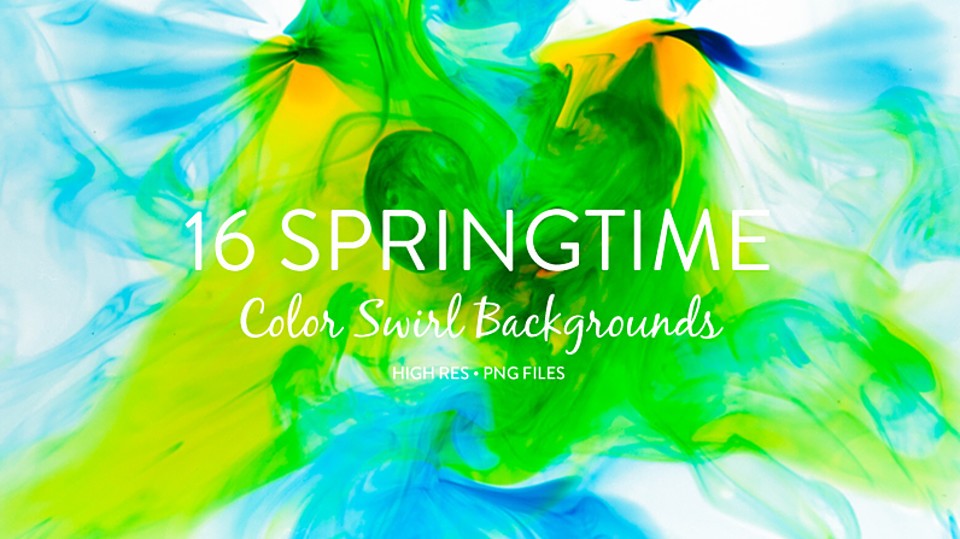 Springtime Color Swirl Background Textures