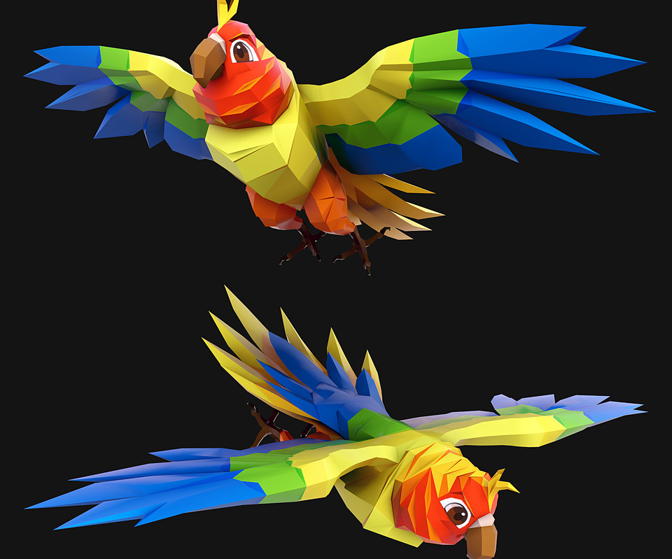 Cartoon Parrot