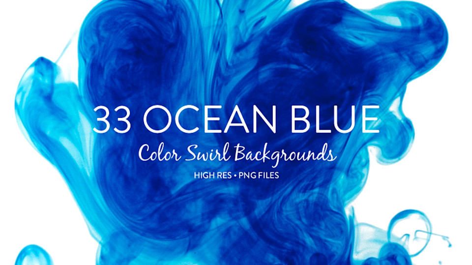 Ocean Blue Color Swirl Background Textures