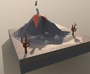 Taal Volcano 3d model terrain