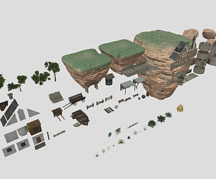 Low Poly Modular Fortress Pack