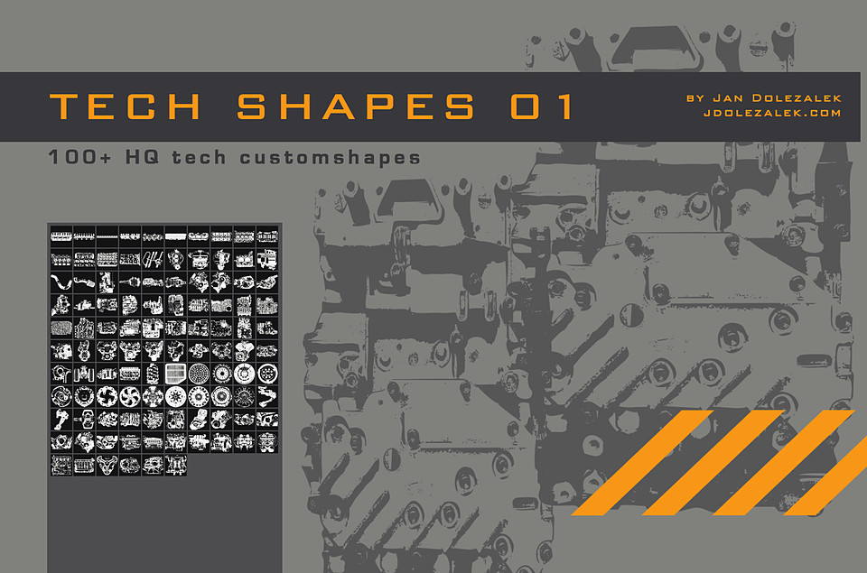 100+ Tech Shapes 01