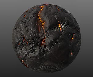 High-Quality PBR Lava Material
