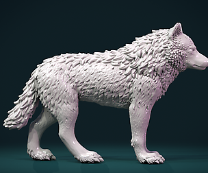 Wolf Skull 3D print model