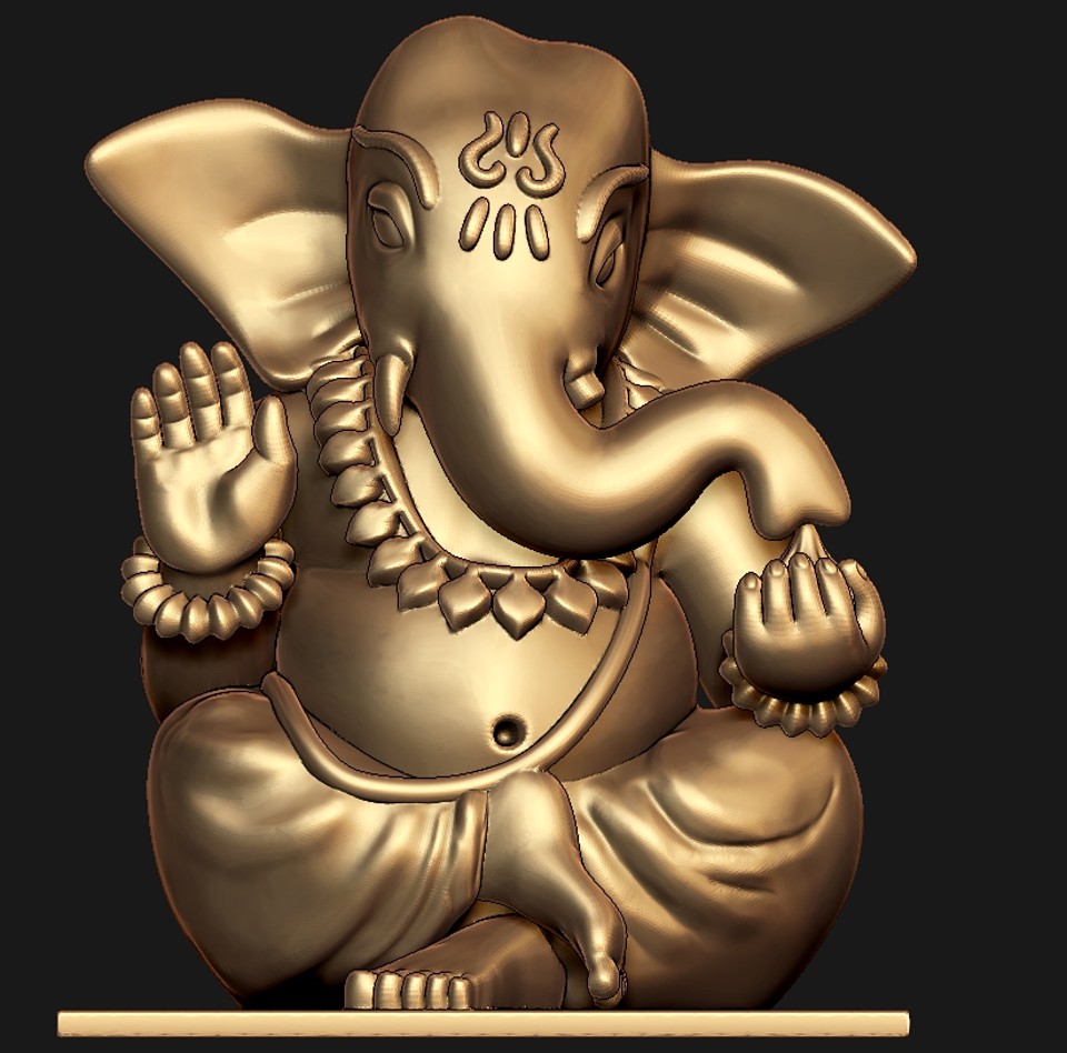 0131 Ganesh Ji Model Ready For 3D Print