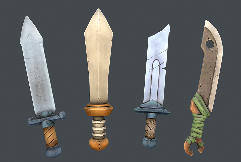 Stylized sword set