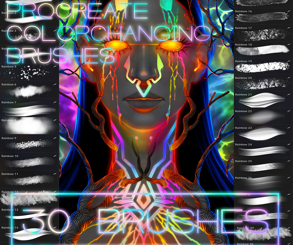 Procreate Color Changing Brushes
