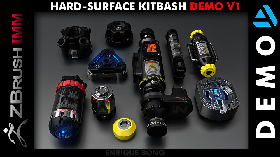 Kitbash Hard-Surface DEMO V1
