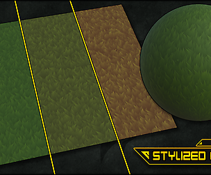 "stylized_terrain" pack of 23 materials