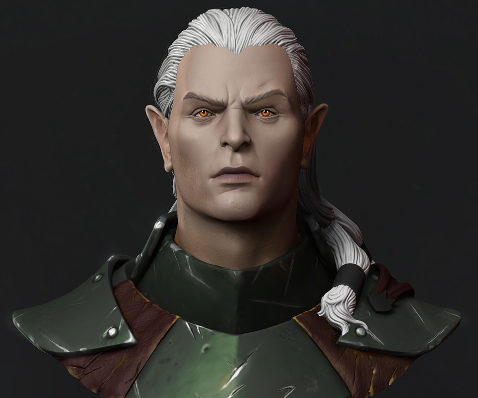 Dark Elf 3D print model