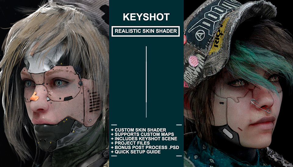Realistic Skin Shader for Keyshot