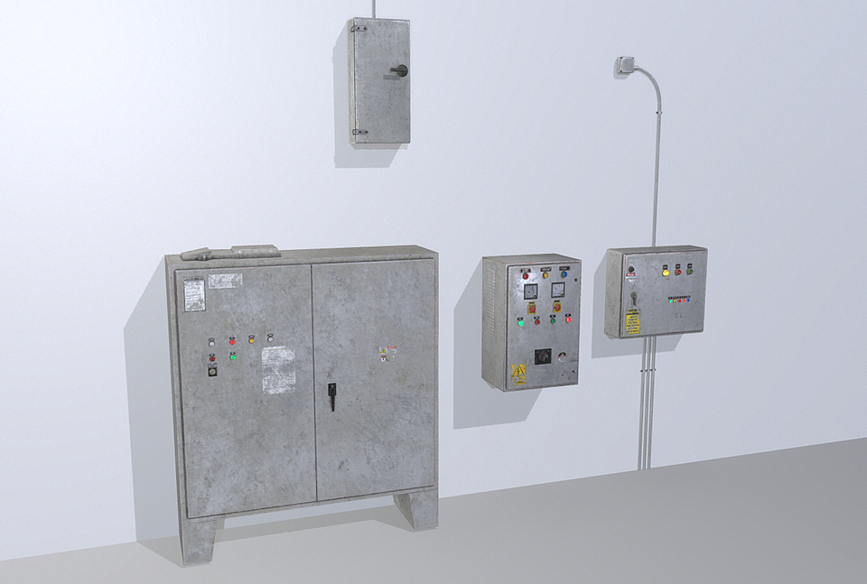 Old factory control panels