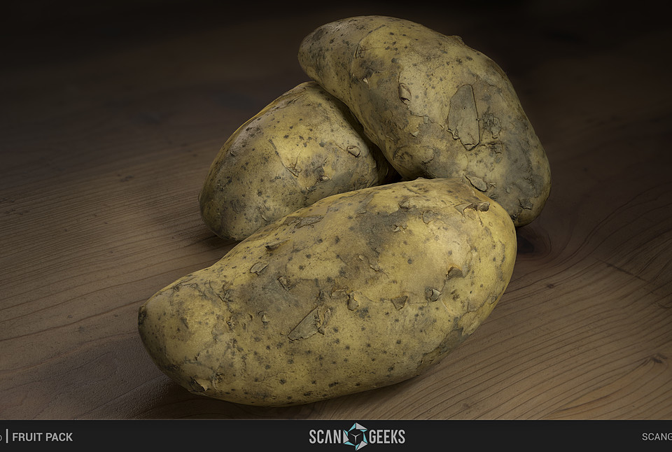 Potato - Photogrammetry Asset 3D PhotoScan