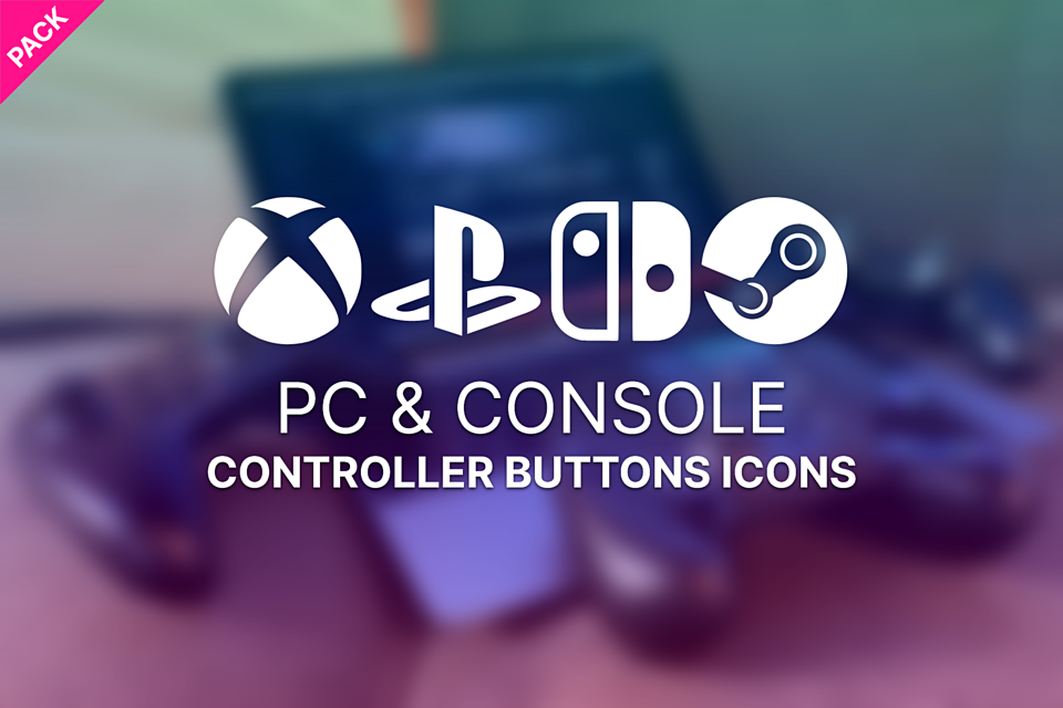 PC & Consoles Controller Buttons Icons Pack