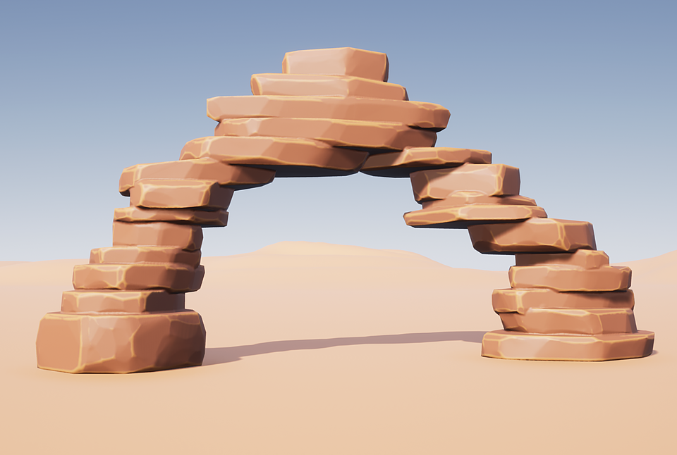 Stylized Desert Rocks