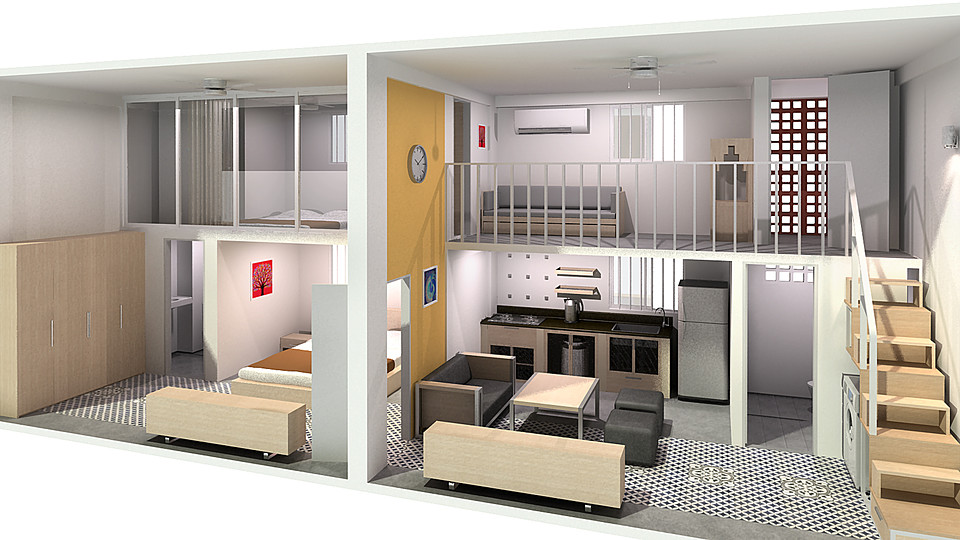 Double Compact Apartment