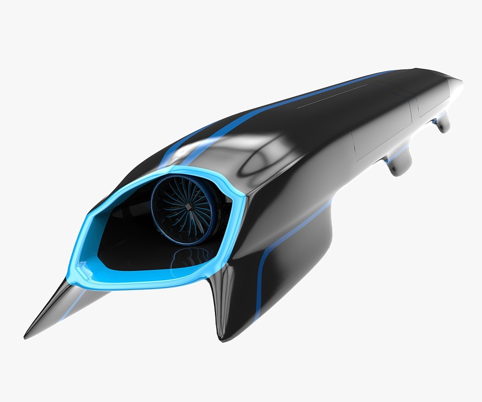 Hyperloop 3D model