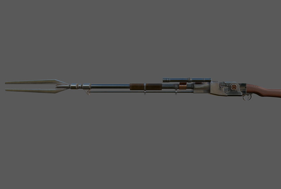 The Mandalorian Rifle 3D Asset