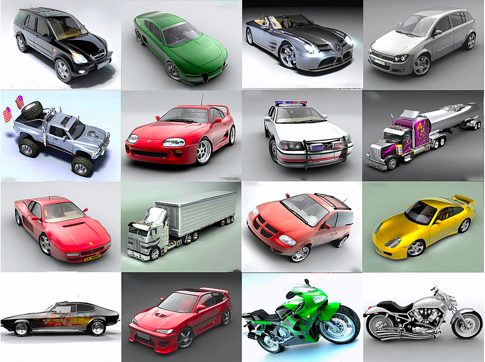 The Finest Cars Pack Collection 3D model 1