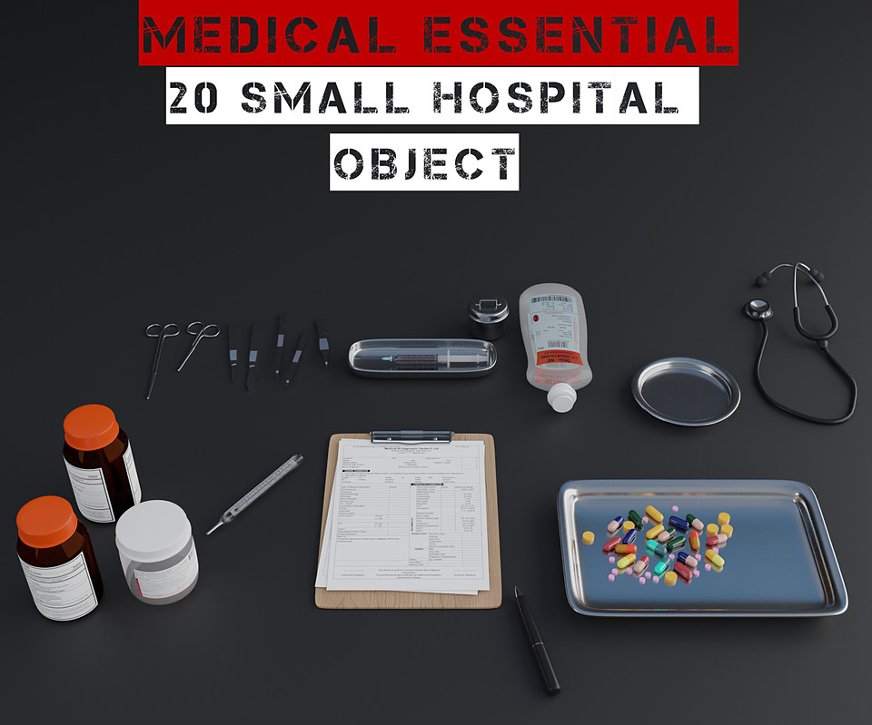 MEDICAL ESSENTIAL 20 SMALL OBJECT IN HOSPITAL
