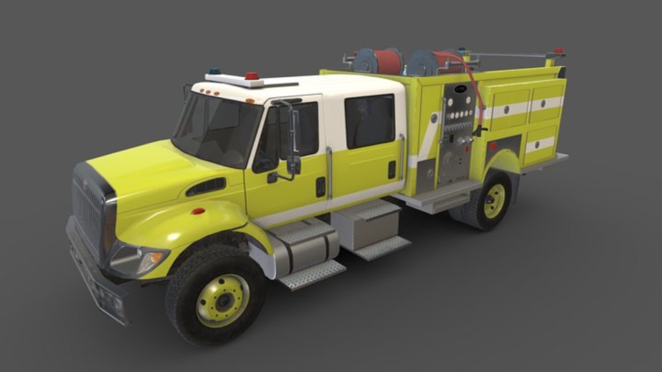 Fire Truck Yellow