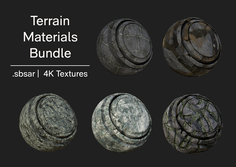Terrain materials Bundle