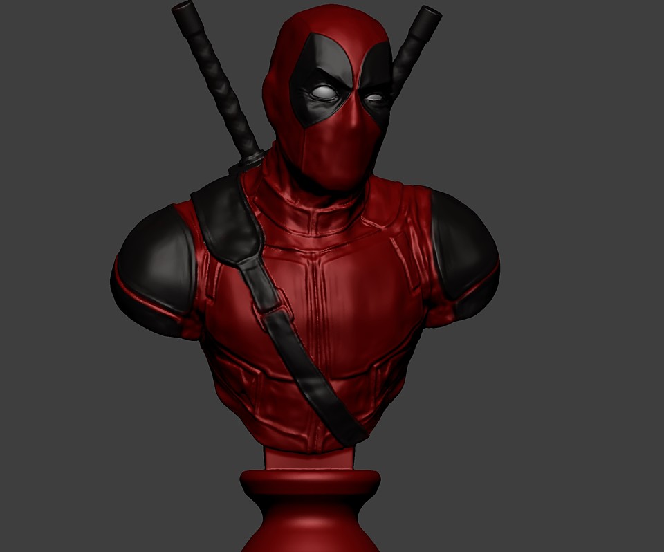 DEADPOOL BUST 3D MODEL