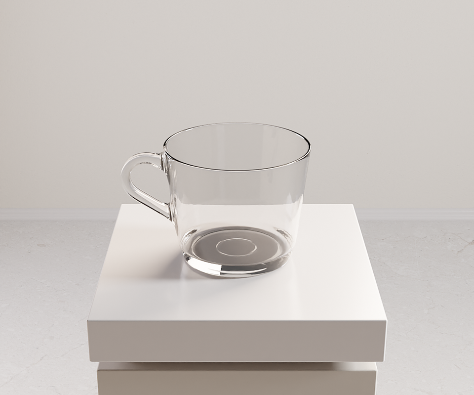 Modern Glass Cup for Coffee and Tea