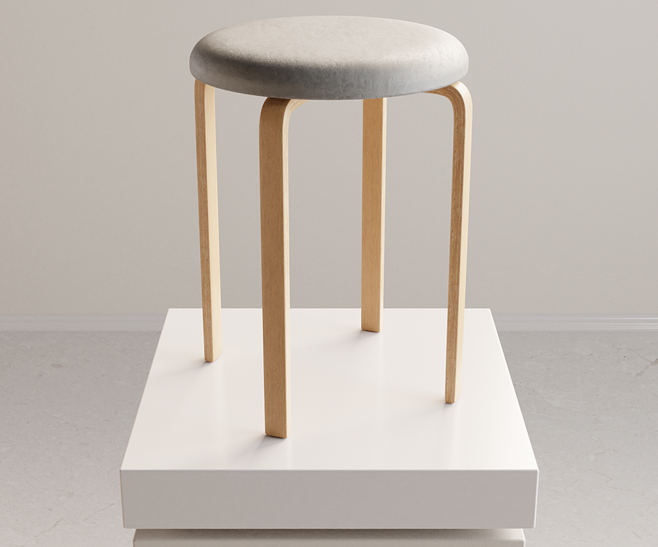 Modern Concrete Stool for Architecture