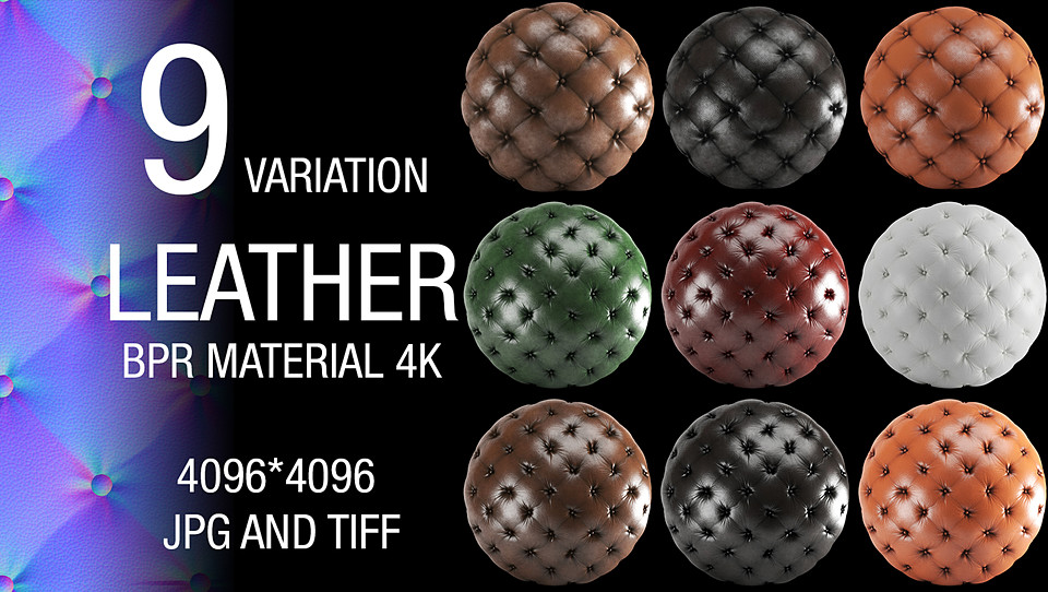 9 BPR Leather material (4k)