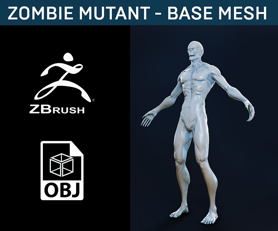 Zombie Mutant - Base Mesh
