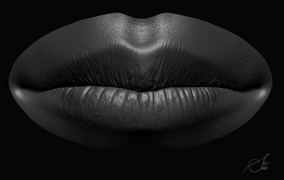 Realistic Lips Female