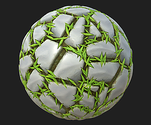 Stylized Stone Path Material