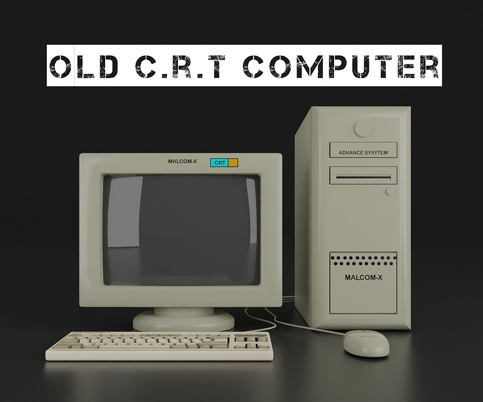 OLD COMPUTER REALISTIC GAME READY