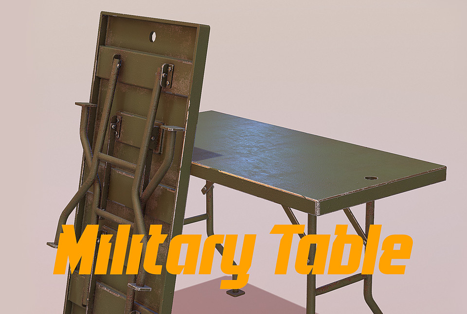 LowPoly Military Table