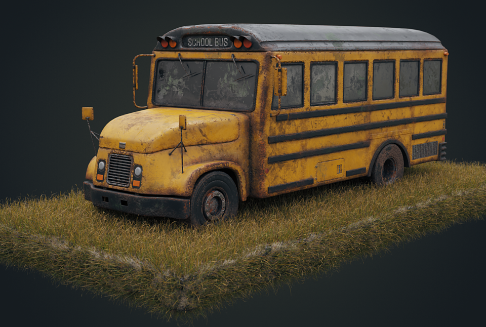 Old Rust School Bus