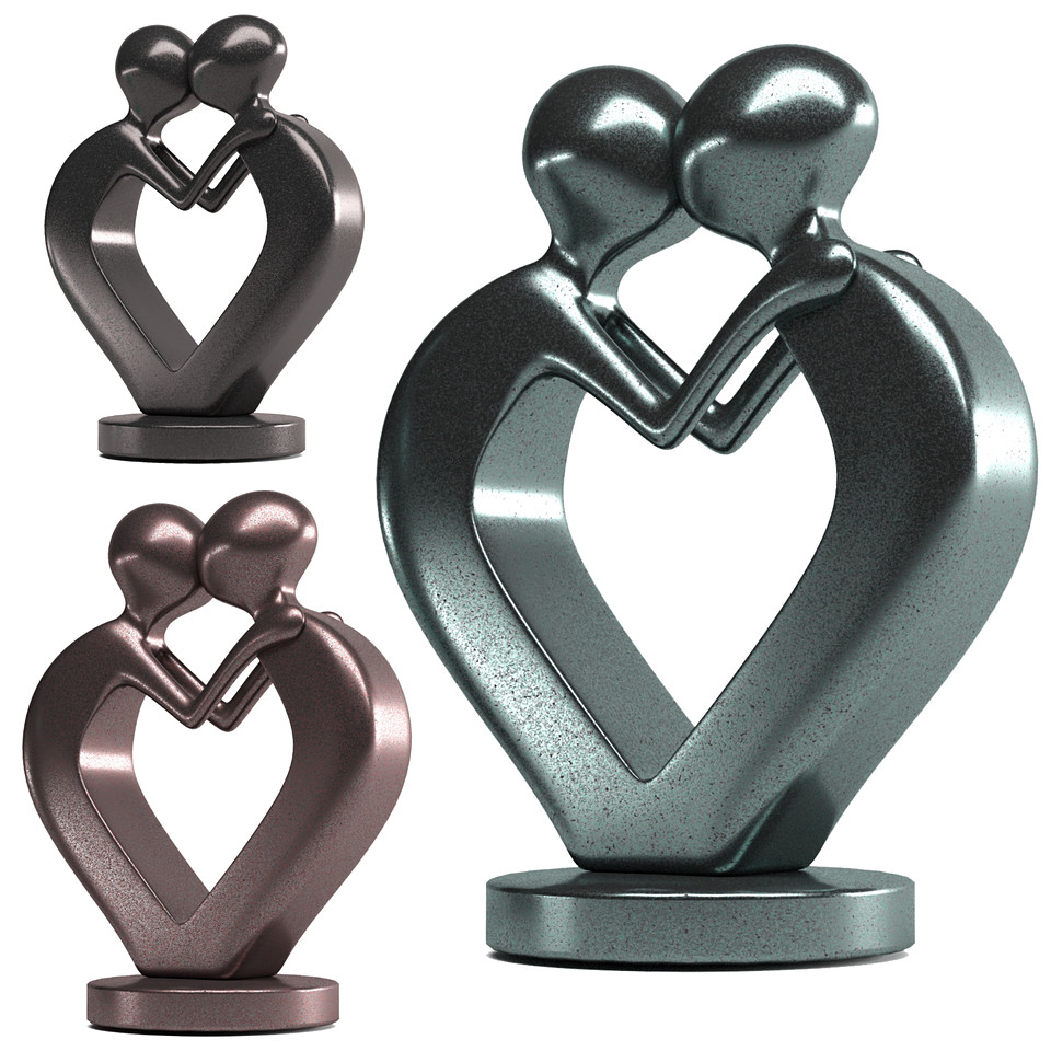 Iron love statue