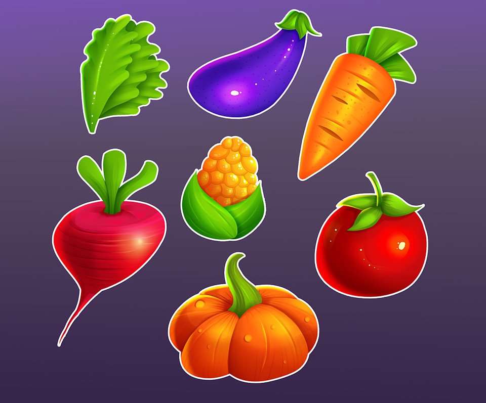 Vegetable Icons Pack