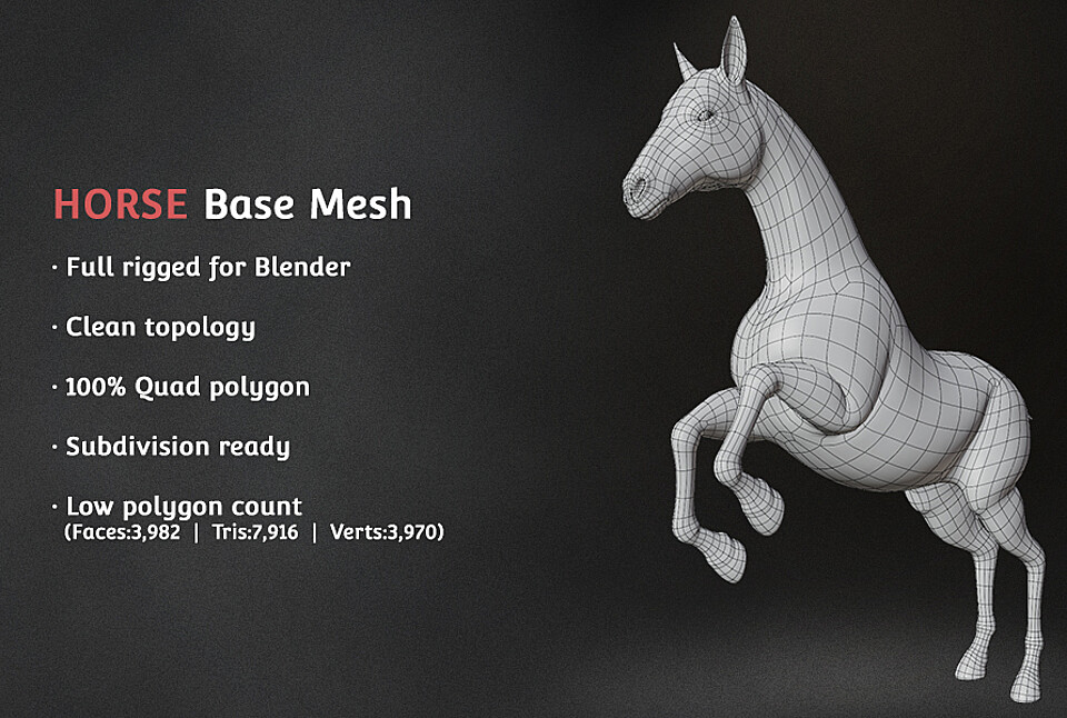 Horse Base Mesh
