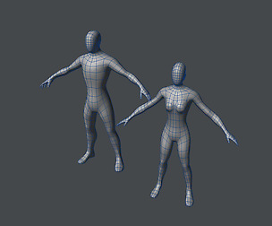 Raven Base Mesh High poly and low poly