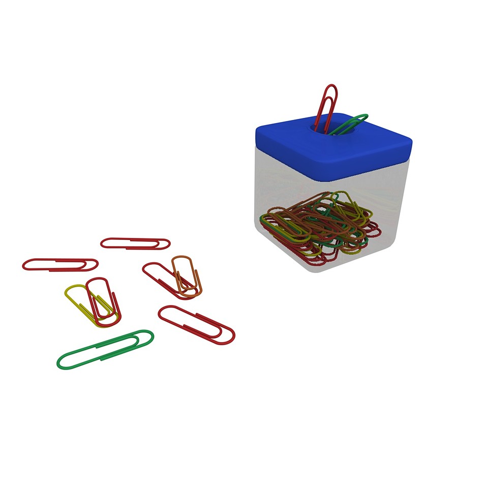 Paper clip box 3D Model