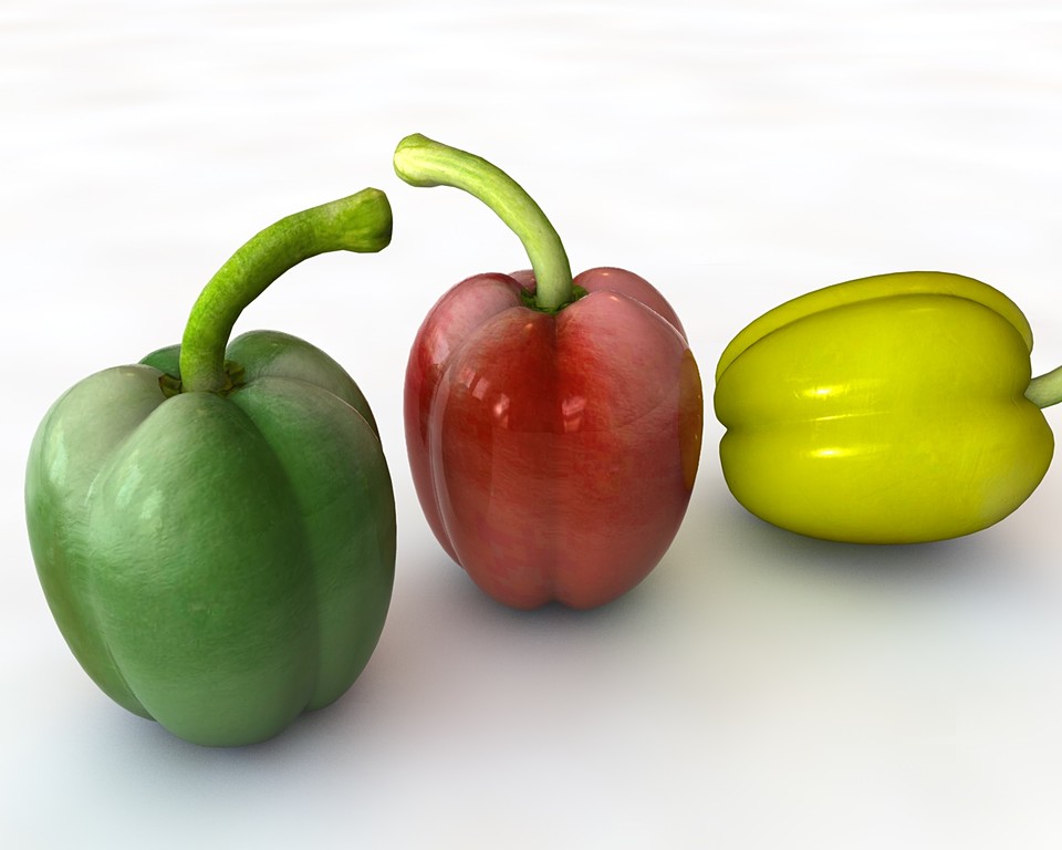 Bell peppers 3D Model