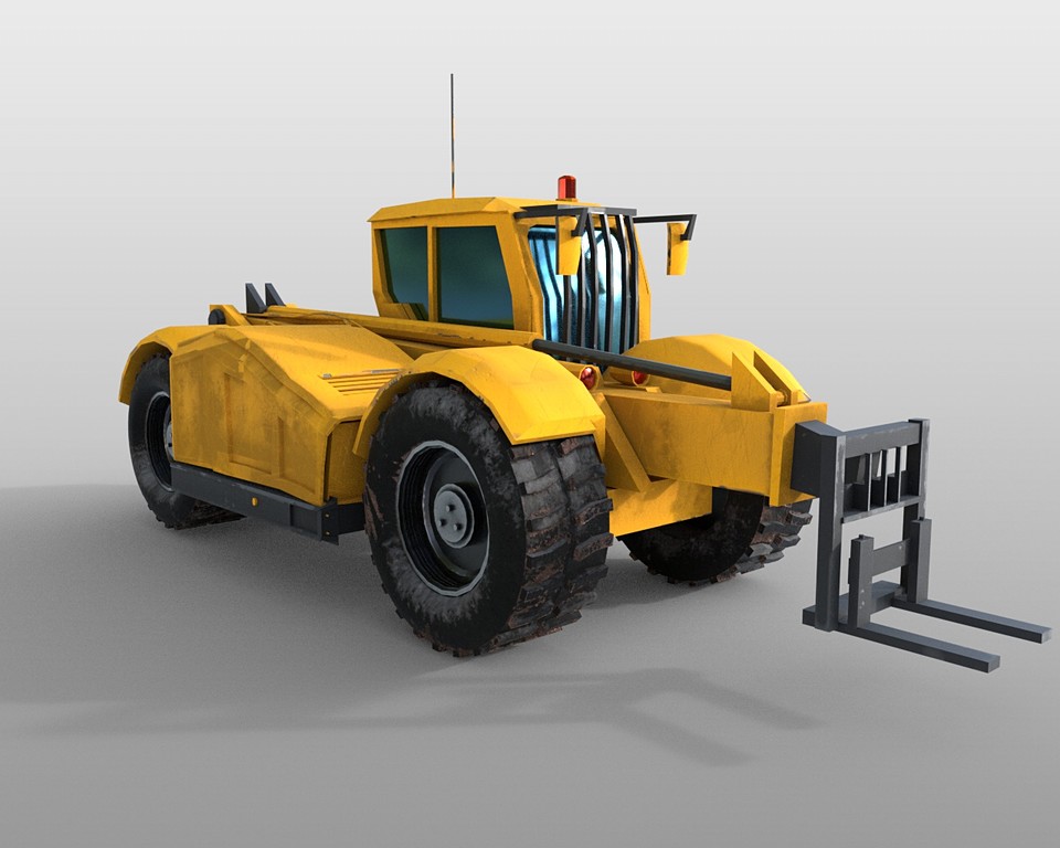 Telehandler 3D Model