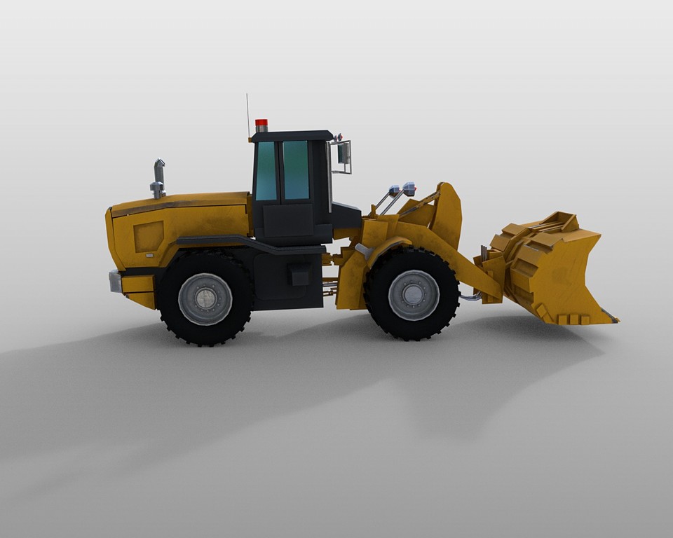 Wheel loader 3D Model