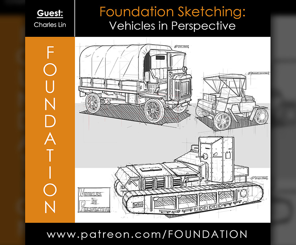 Foundation Sketching: Vehicles in Perspective