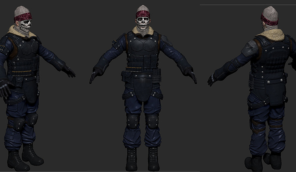 SWAT Game ready character including Zbrush file